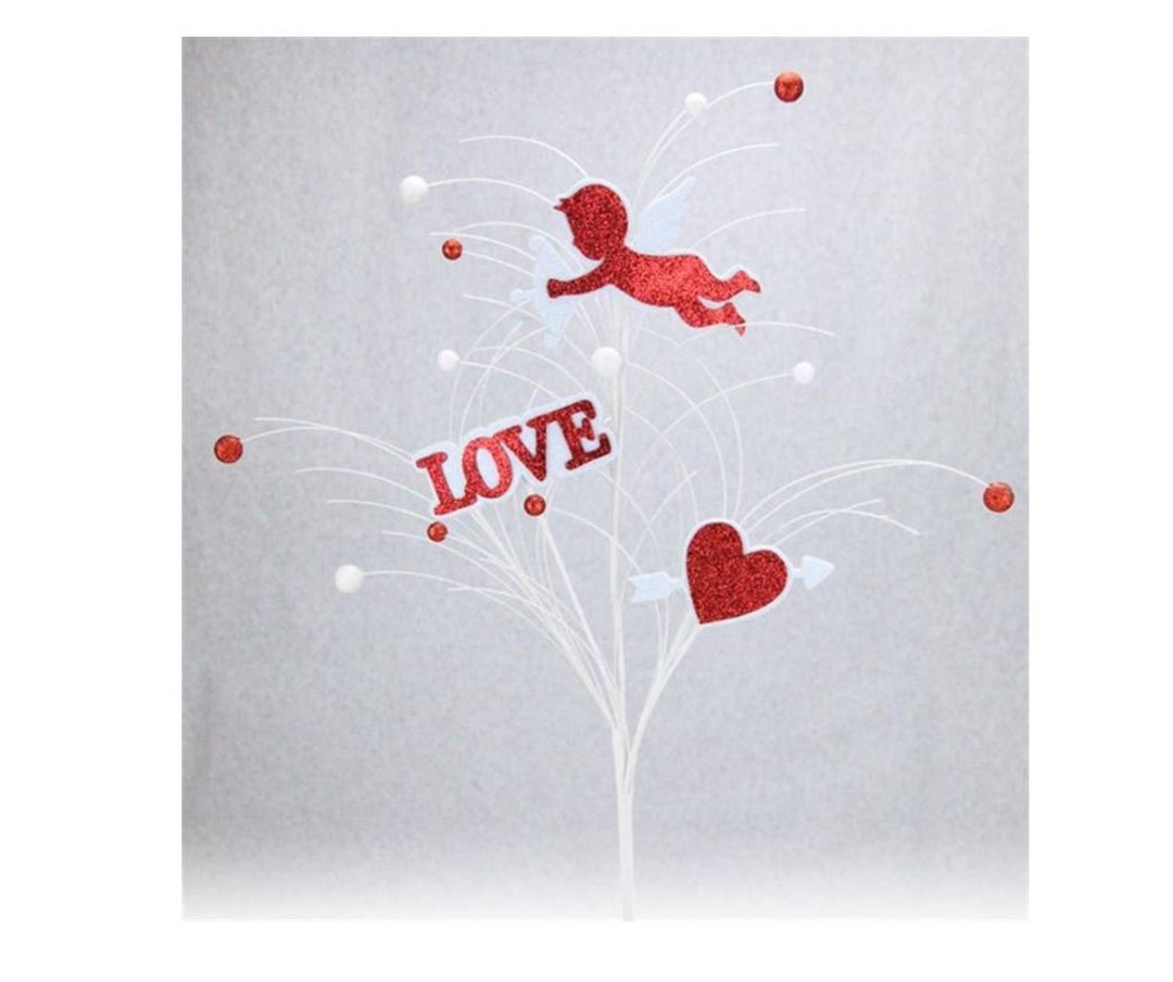 25 Glitter Cupid Spray: Red/white - Etsy