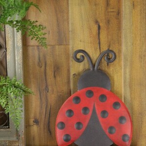 12in Metal Embossed Ladybug Hanger: Solid - Etsy