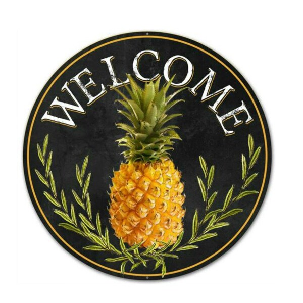 Pineapple Welcome Sign - Etsy