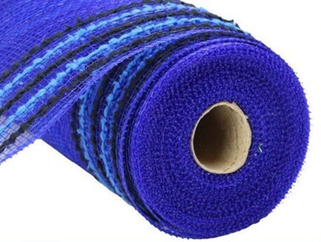 10.5in Drift Border Edge Mesh: Royal Blue/black 10 Yards - Etsy