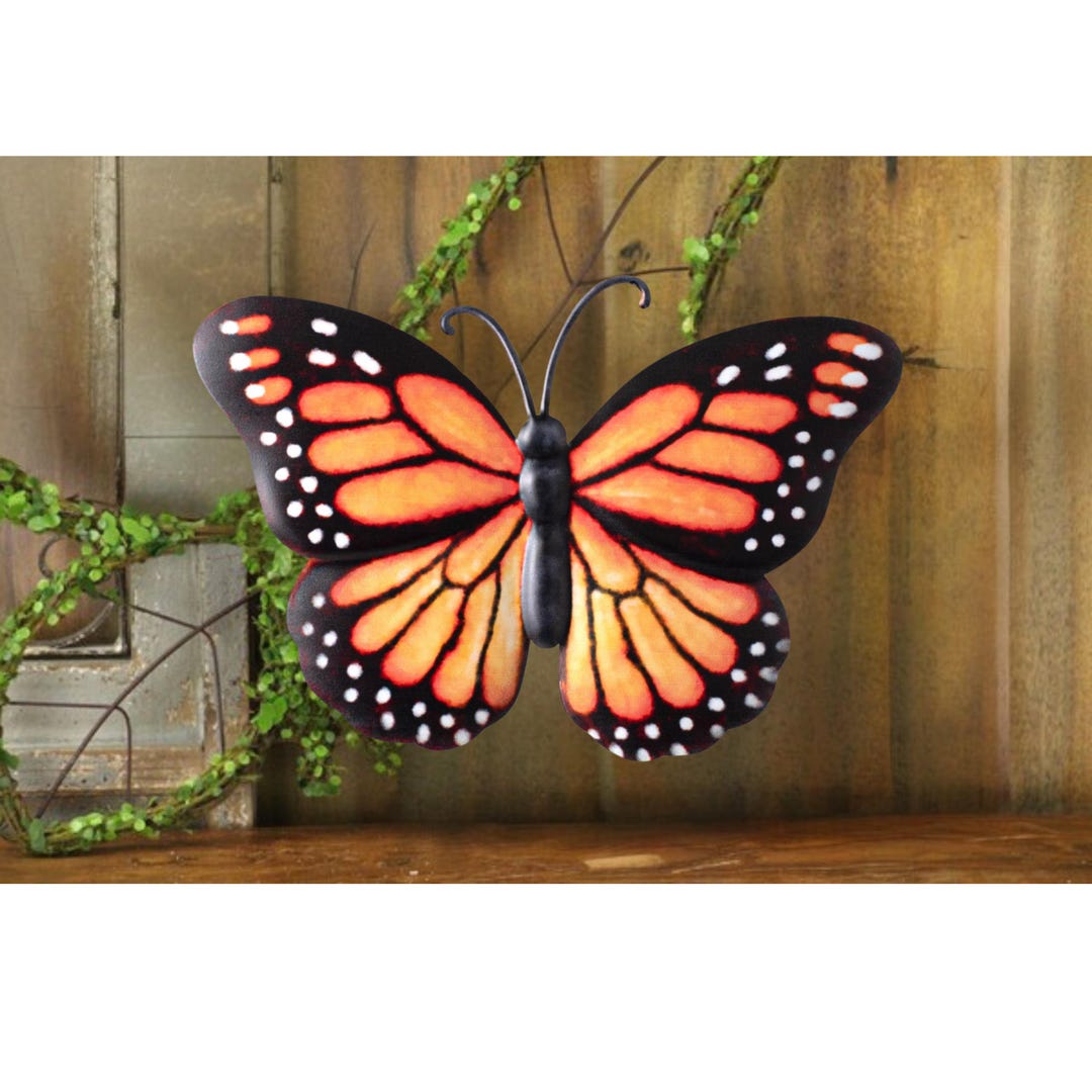 12in Metal Embossed Butterfly: Monarch - Etsy