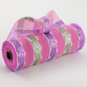 10.5in Puff Ball Wide Stripe Mesh: Light Pink (10 Yards) - Etsy