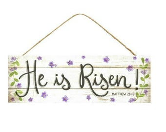He is Risen Sign | Etsy