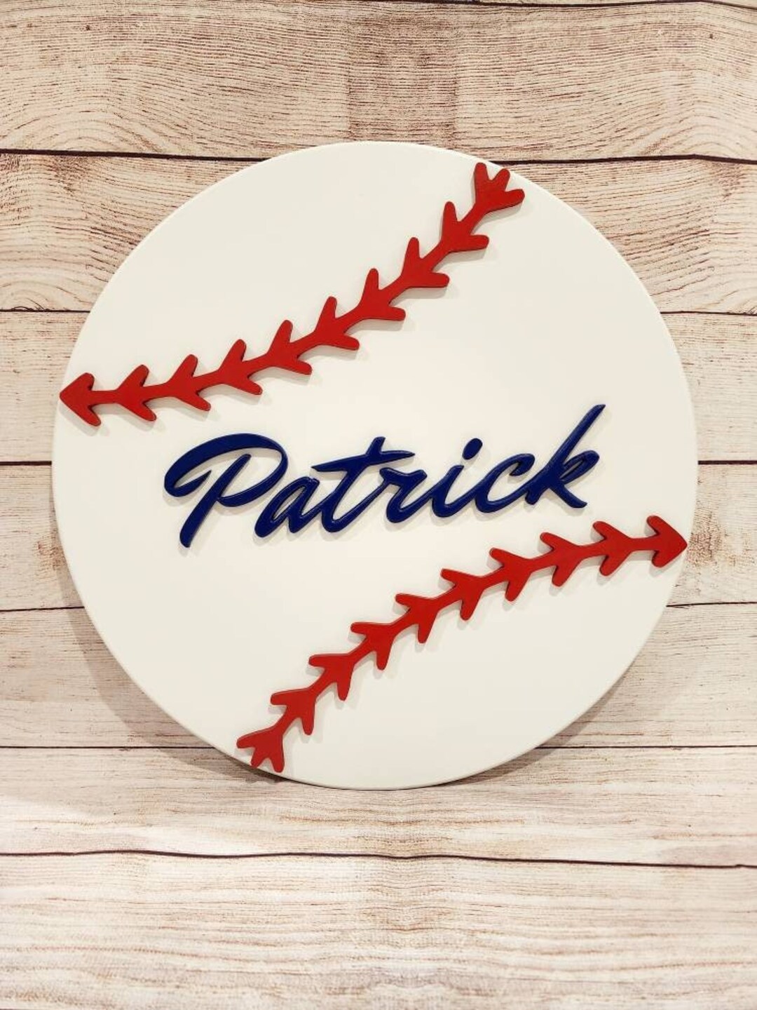 Large Personalized Wooden Baseball Sign - Etsy