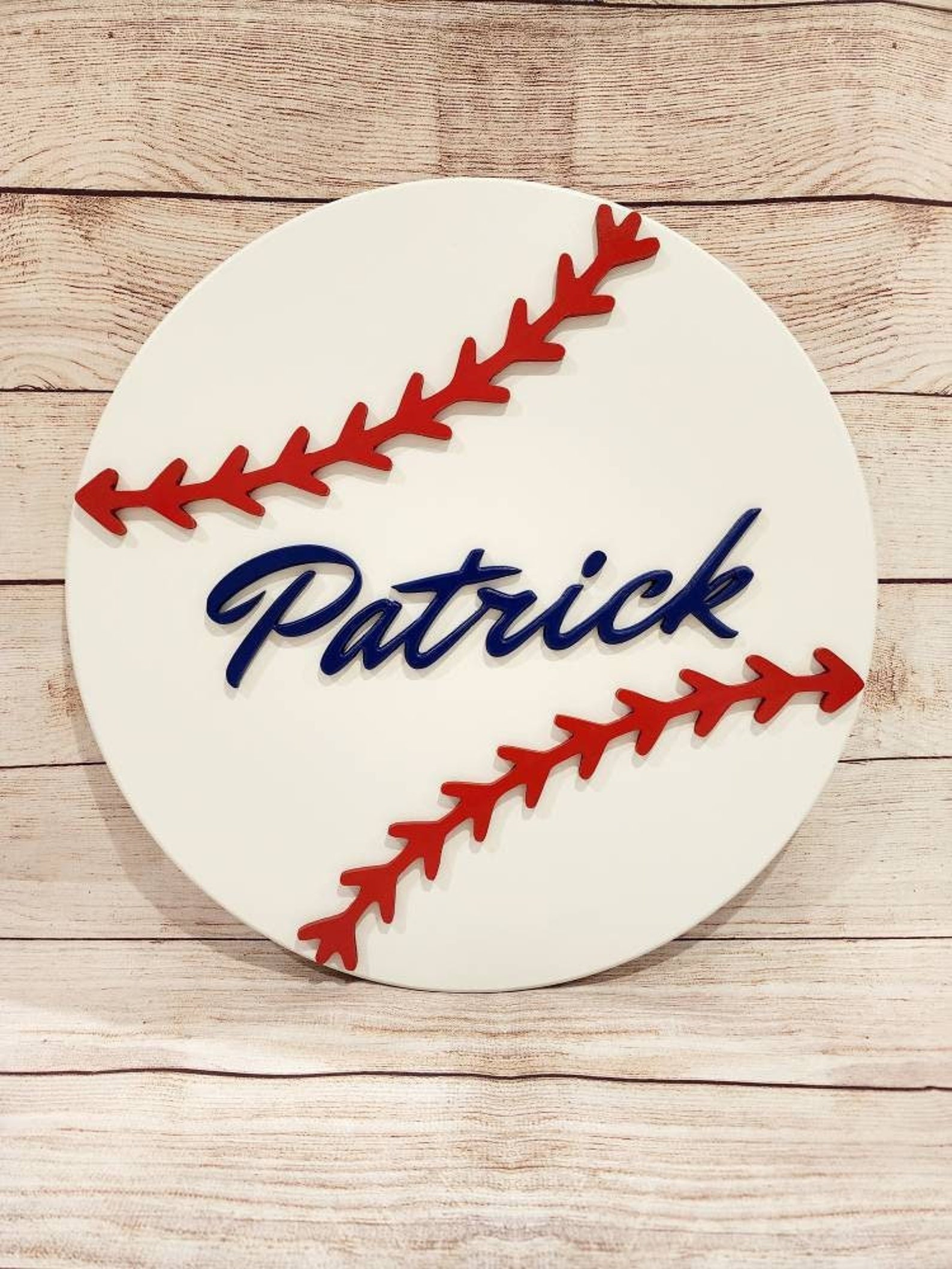 Large Personalized Wooden Baseball Sign - Etsy