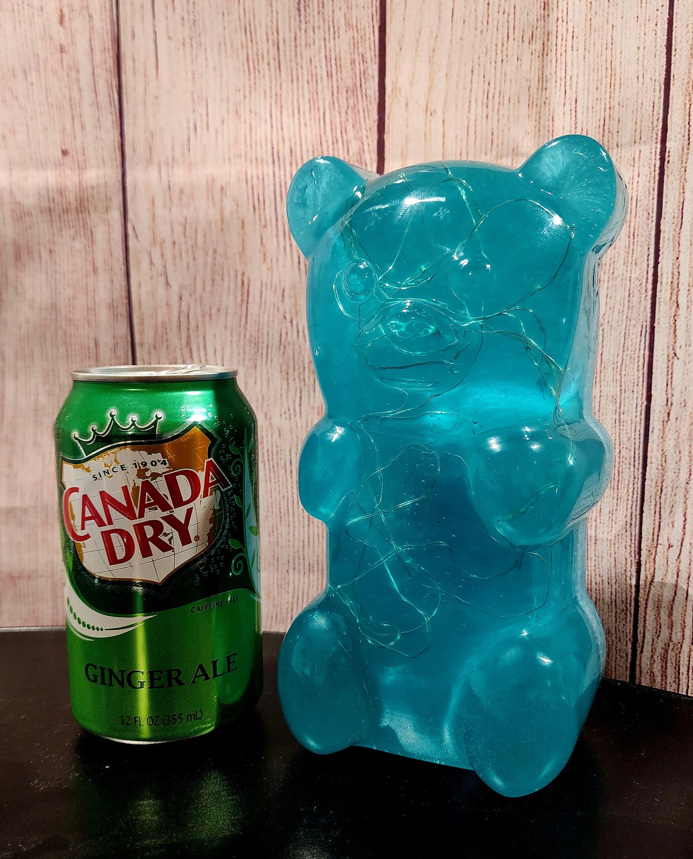 LED Lighted Epoxy Resin Gummy Bear Lamp - Night Light - Etsy