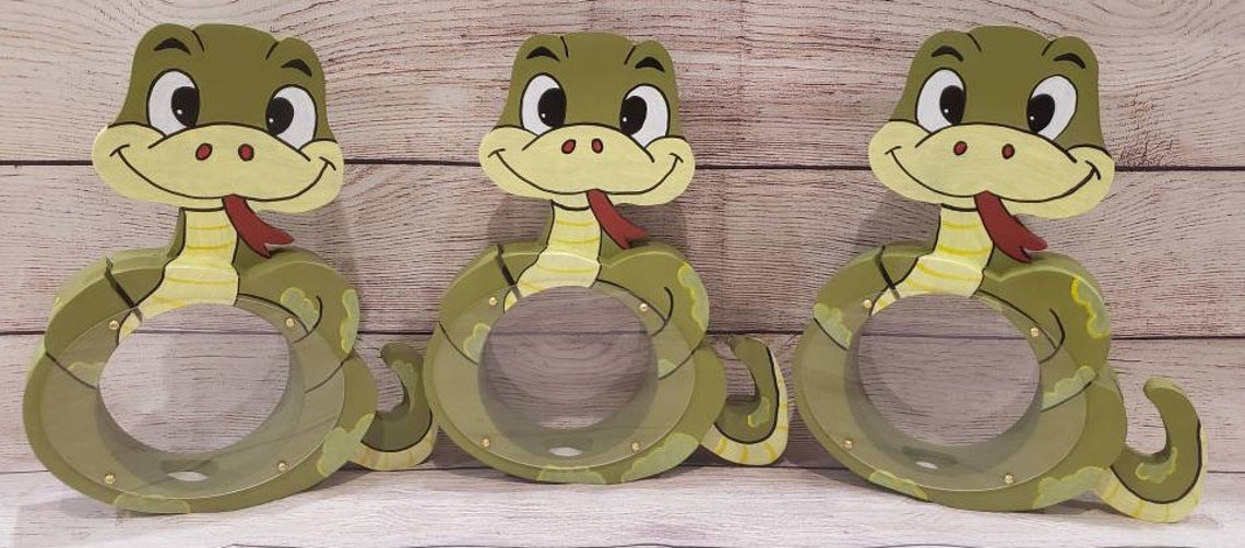 Wooden Handmade Painted Snake Piggy Bank - Etsy
