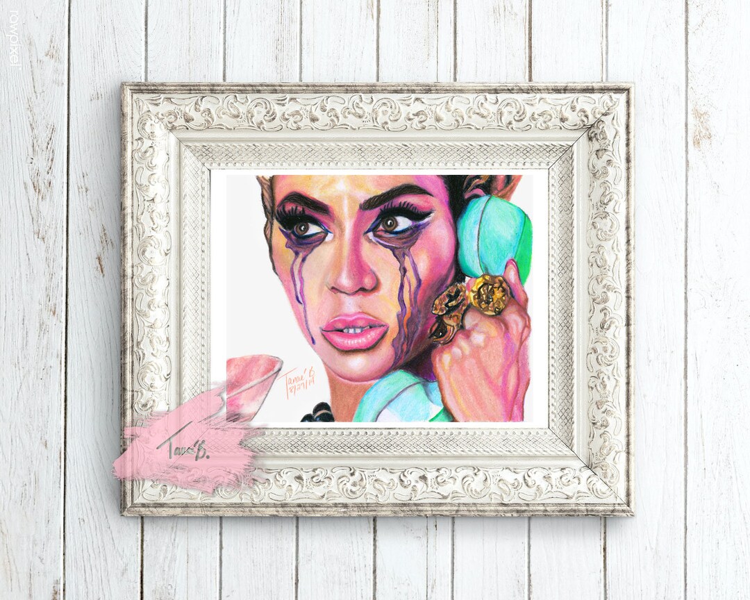 Valentines Day Art Print, Beyonce Wall Art, Beyonce Art Print, Beyonce ...