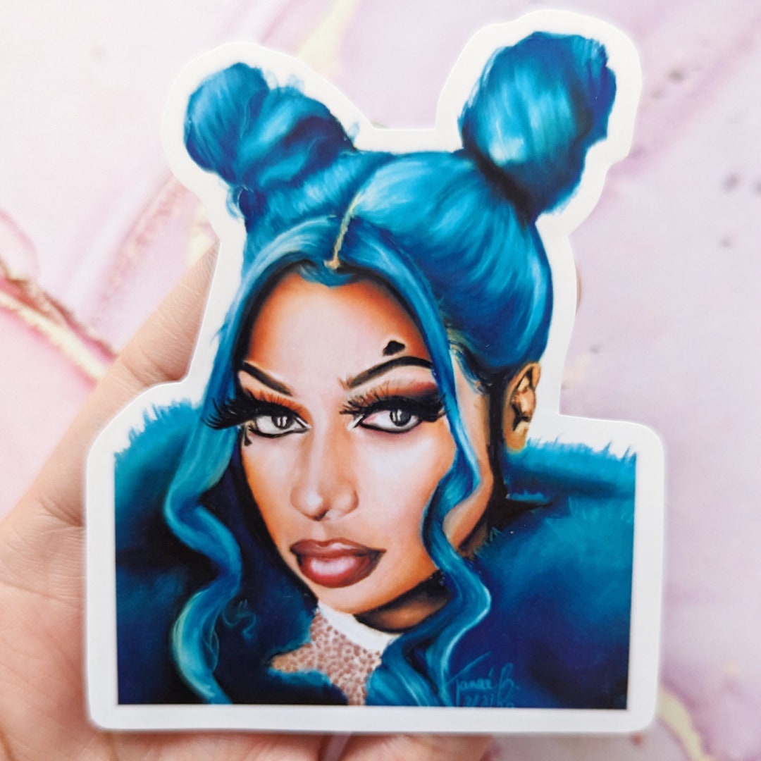 Megan Thee Stallion Sticker, Megan Thee Stallion Art, Vinyl Laptop ...