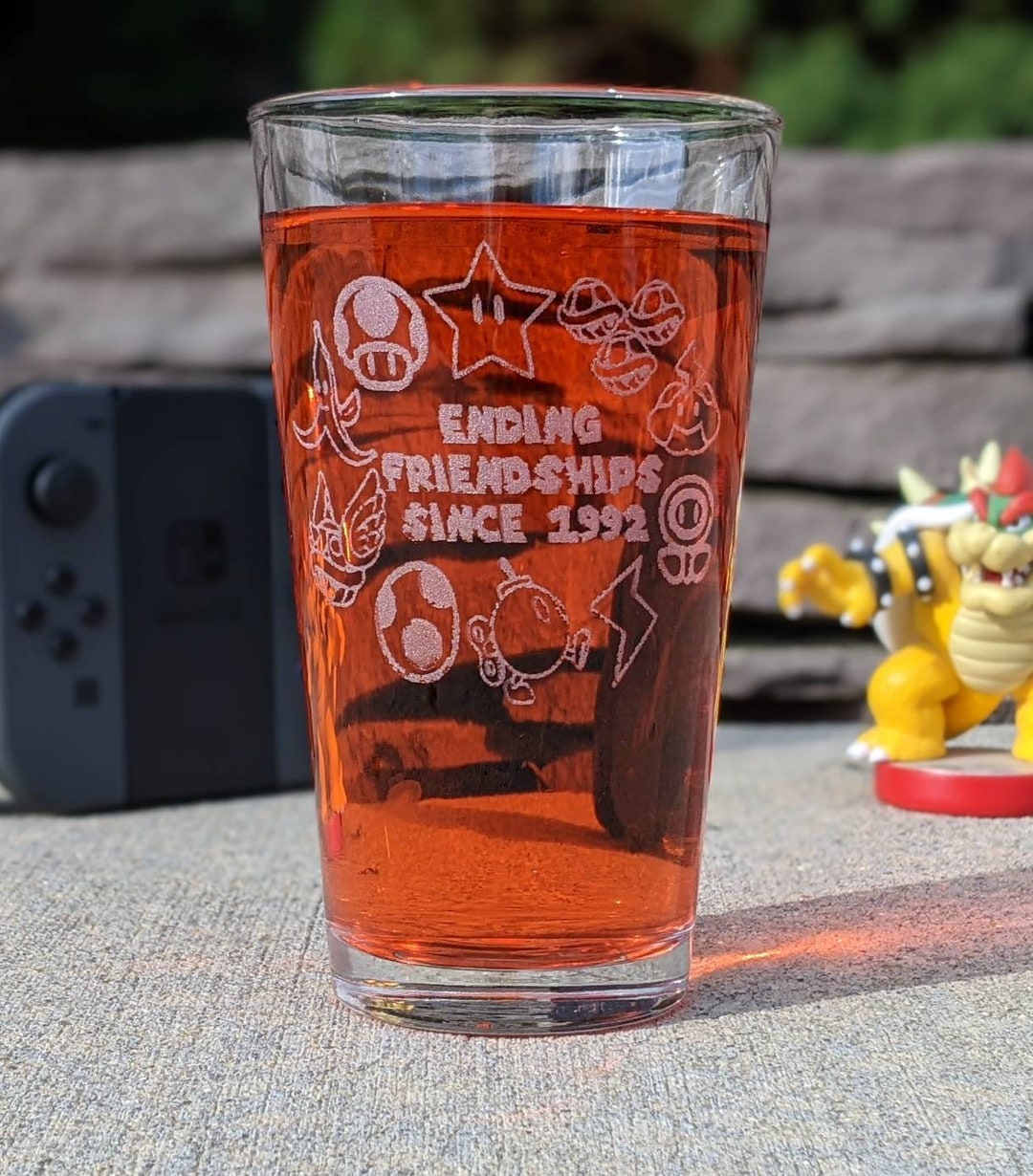 Mario Kart Glass - Etsy