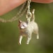 Handmade Silver/gold Cat Pendant and Chain | Etsy