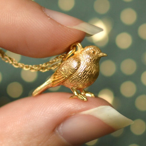 Handmade Gold/silver Squirrel Pendant and Chain - Etsy