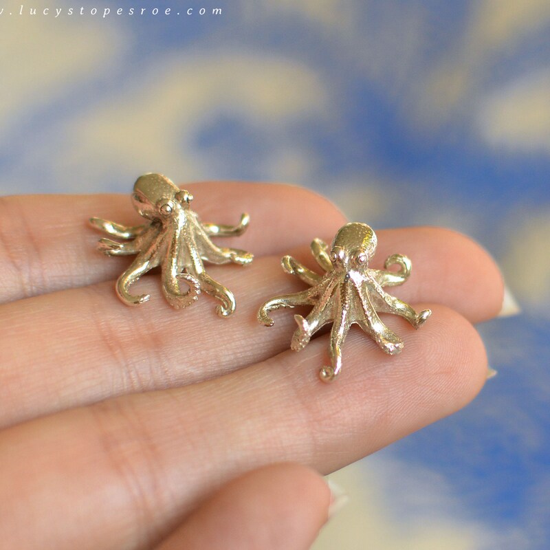 Octopus Earrings - Etsy