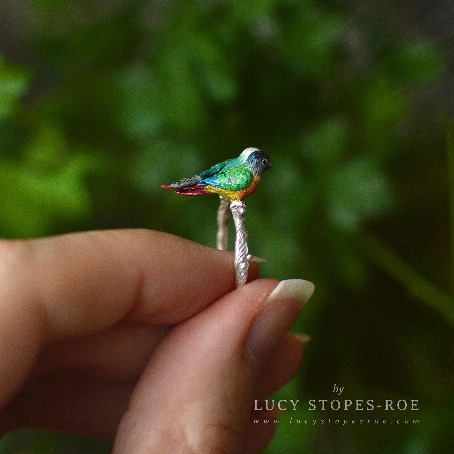Handmade Silver/Gold Parrot ring | Etsy