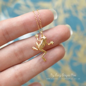 Handmade Silver / Gold / Solid 9ct Gold Tree Frog Pendant and Chain - Etsy
