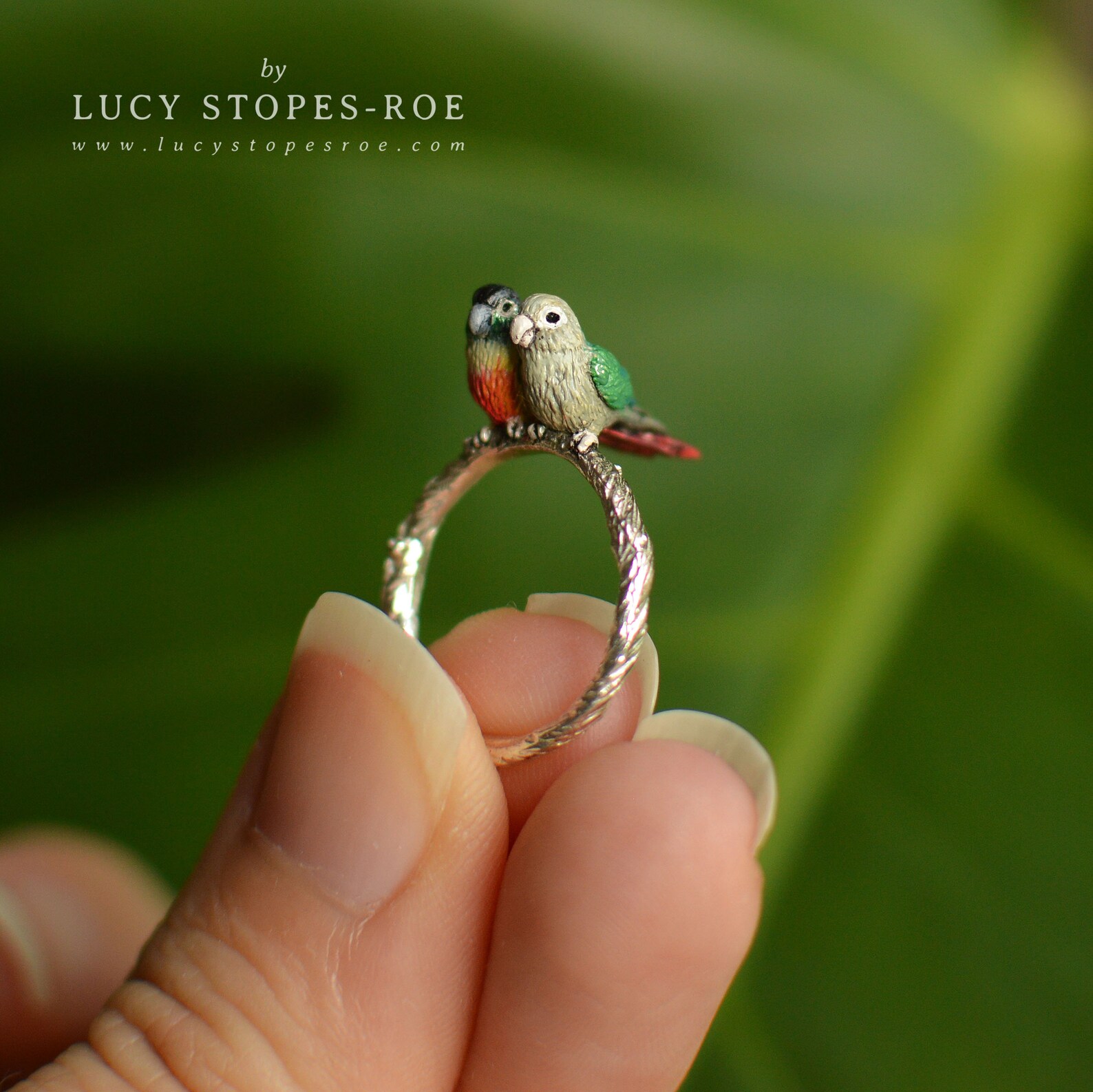 Handmade Silver/Gold Parrot ring | Etsy