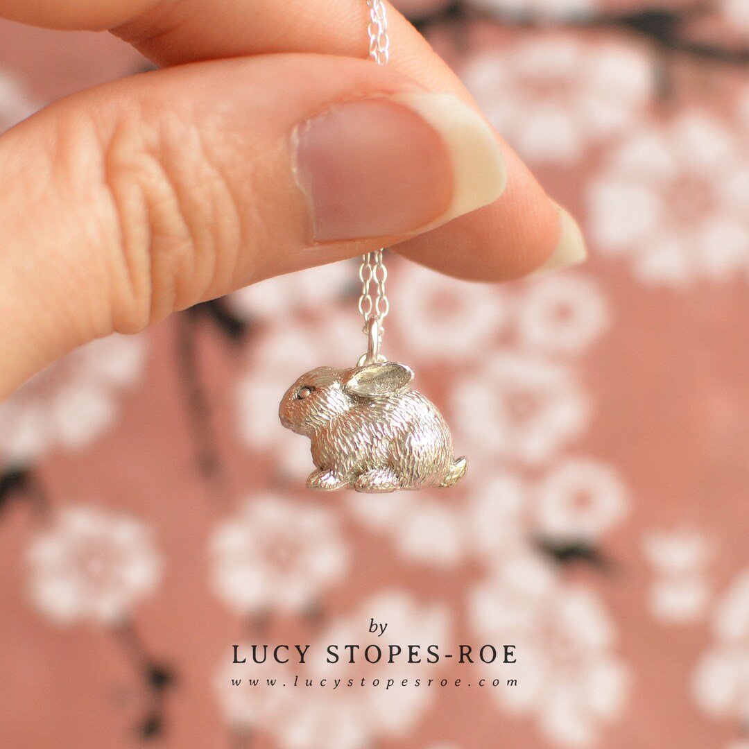 Handmade Silver/gold Bunny Rabbit Pendant and Chain - Etsy