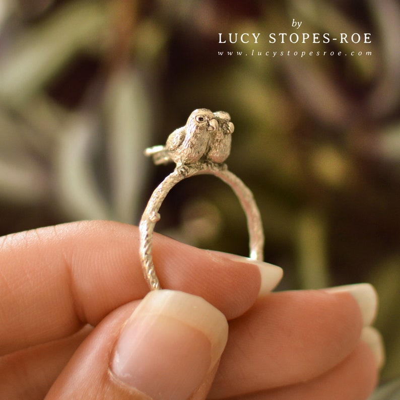 Handmade Silver/gold Parrot Ring | Etsy