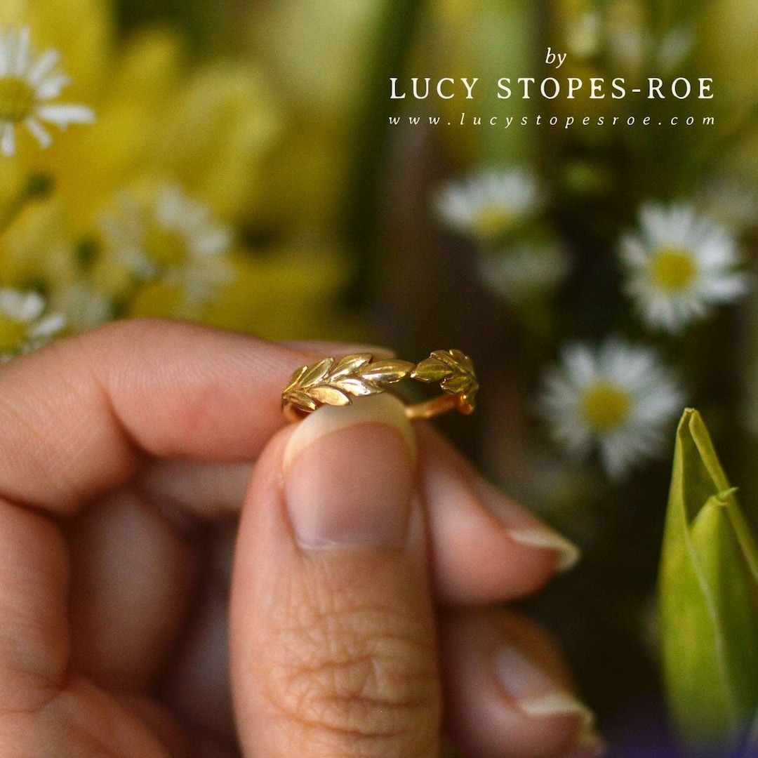 Handmade Silver/gold-plate/9ct Solid Gold Laurel Ring - Etsy