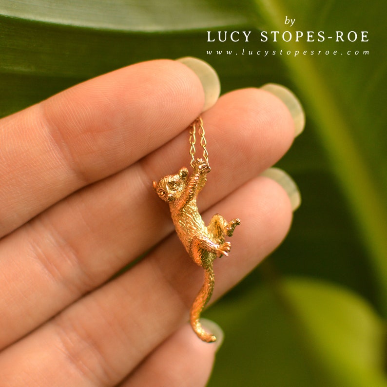 Handmade Gold/silver Lemur Pendant and Chain - Etsy