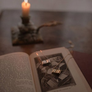 Handmade Silver/gold Book Necklace - Etsy