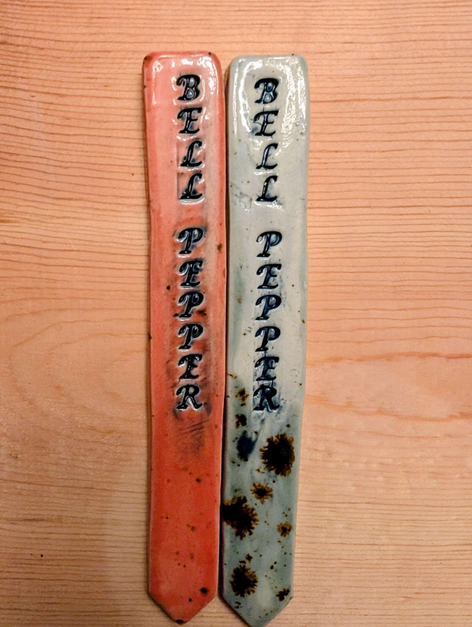 Garden Labels - Vegetable Markers - Handmade Pottery - Ceramic Plant ...