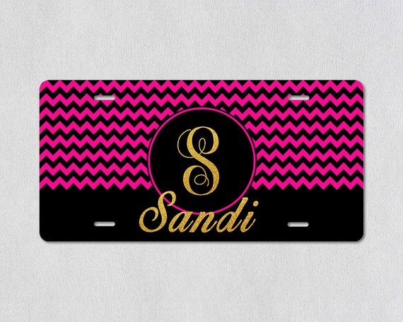 License Plate-Personalized Car Tag-Monogram License | Etsy
