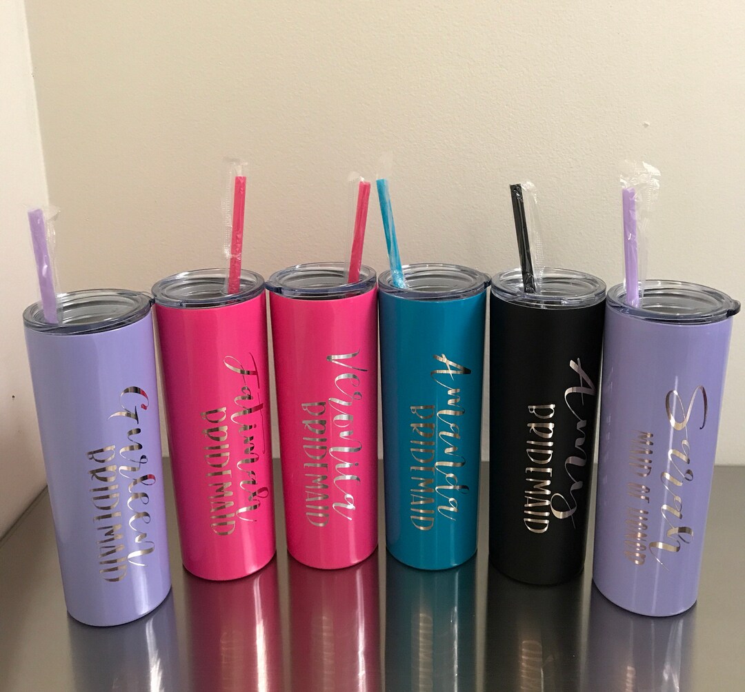 Personalized Tumbler, Stainless Steel Skinny Tumbler, Personalized Gift ...