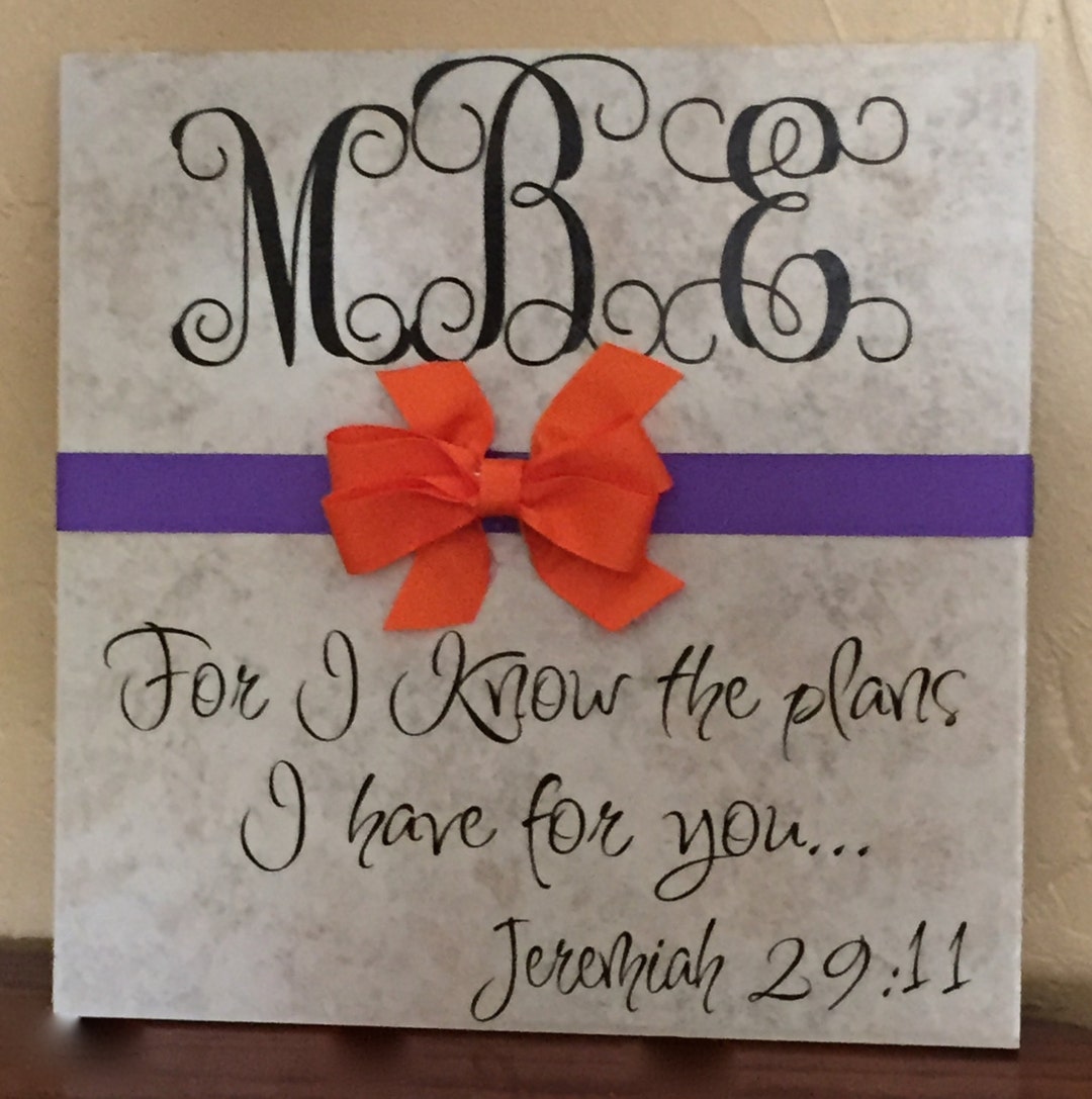 Graduation Personalized Monogrammed Decorative Tile - Etsy