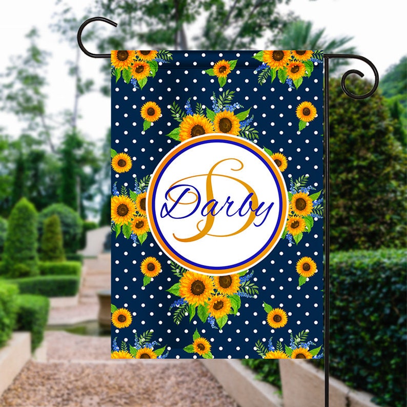 Personalized Garden Flag Easter Garden Flag Monogrammed - Etsy