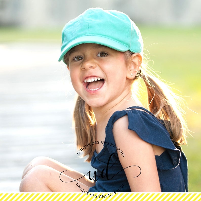 Monogrammed Kids Cap Personalized Children's Baseball - Etsy