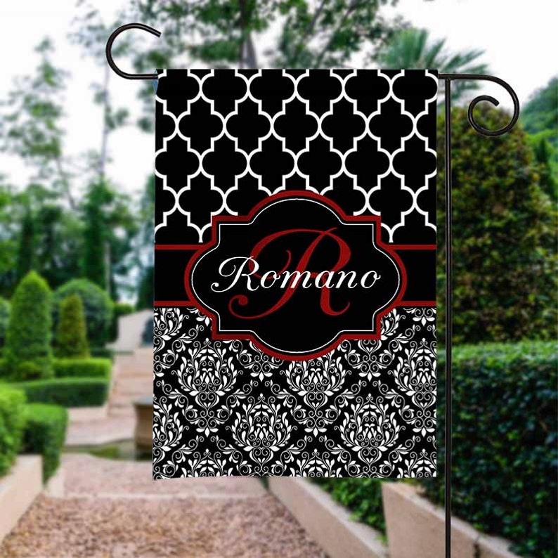 Personalized Garden Flag Monogrammed Flag Flag Customized - Etsy