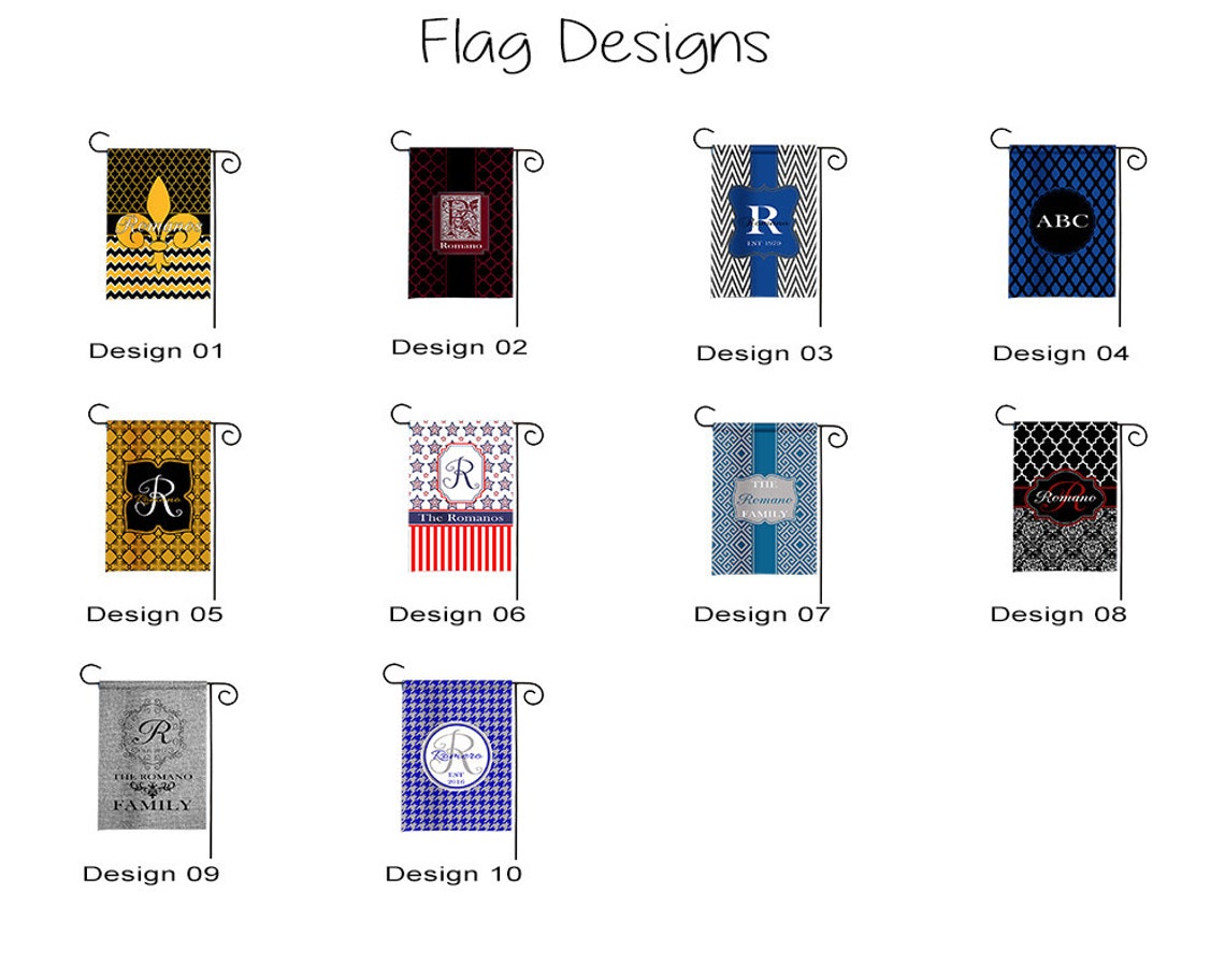 Personalized Garden Flag Monogrammed Flag Flag Customized | Etsy