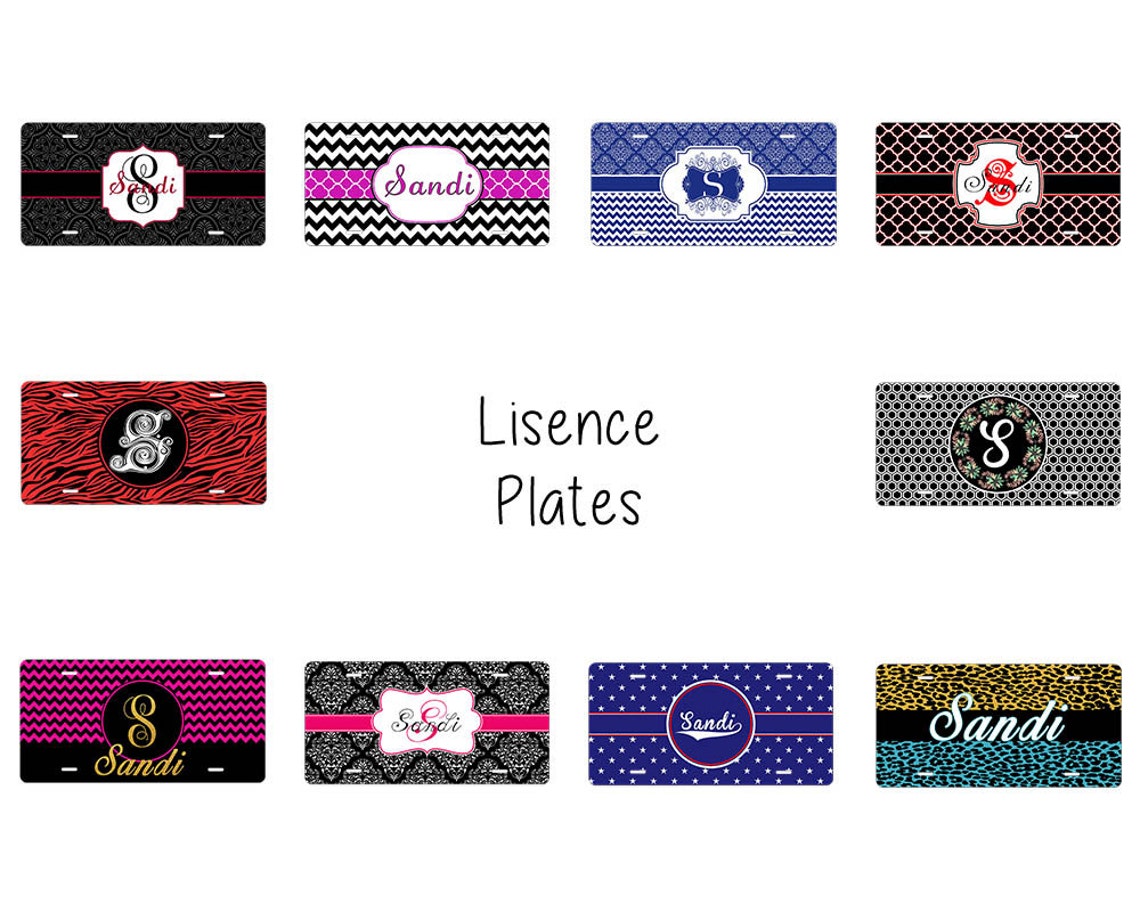 License Plate-personalized Car Tag-monogram License Plate-personalized ...