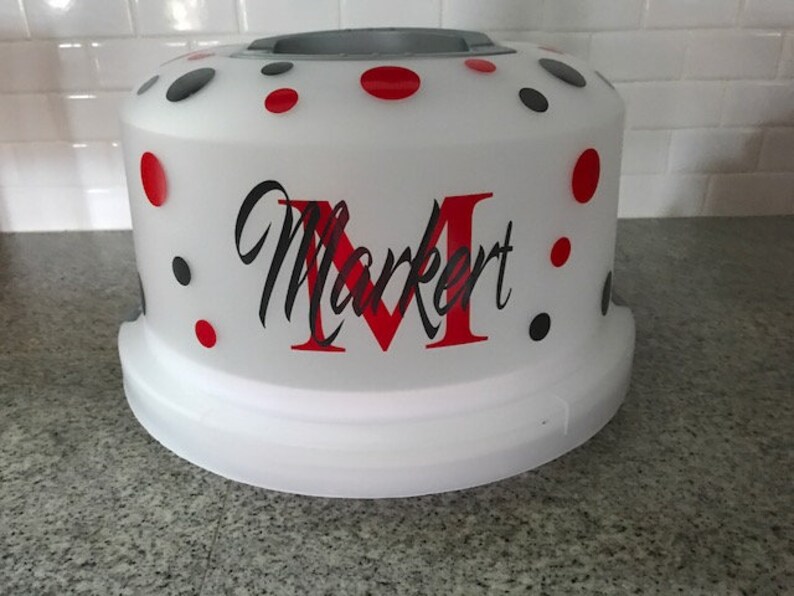 Personalized CAKE CARRIER, and Cupcake Carrier,monogram Carrier ...