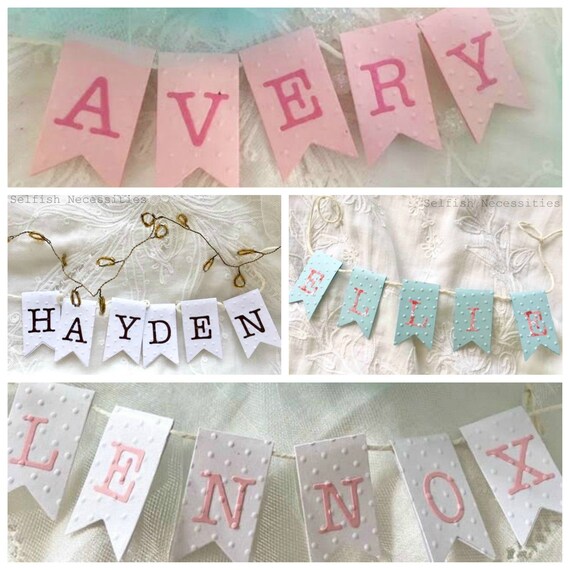 Personalized Handmade Mini Banner Custom Mini Banner Name | Etsy
