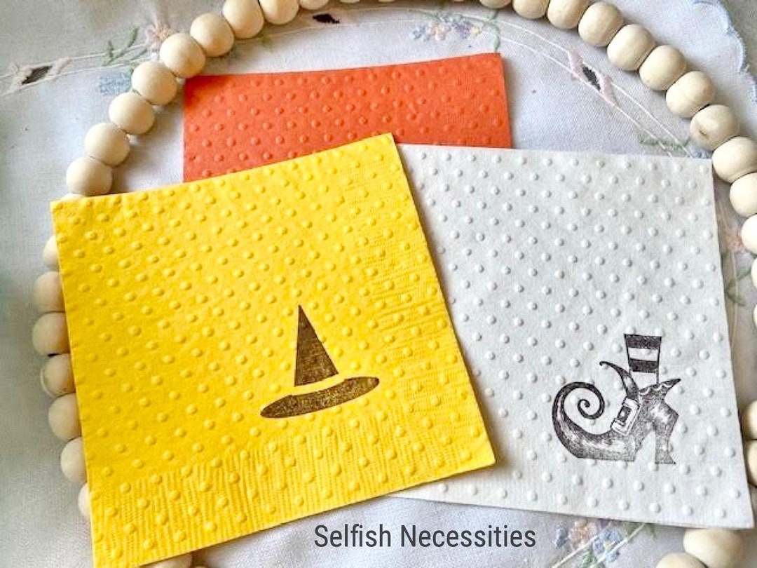 Witch Hat Napkins the Wicked Witch Shoe Wicked Movie Watch Party Wizard ...