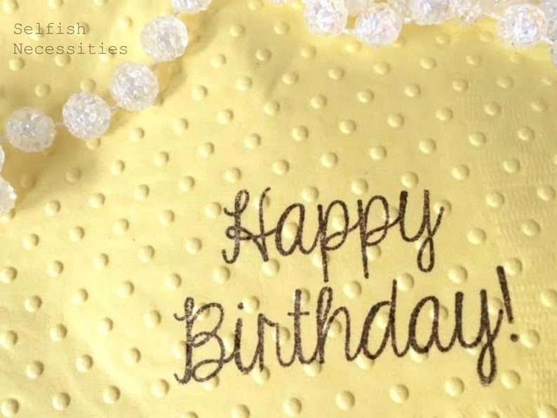 Birthday Party Supplies Birthday Napkins Birthday Supplies - Etsy