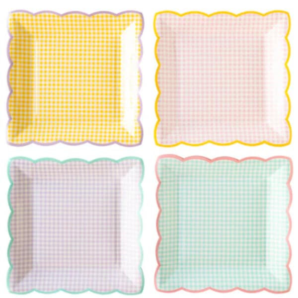 Square Paper Plates - Etsy