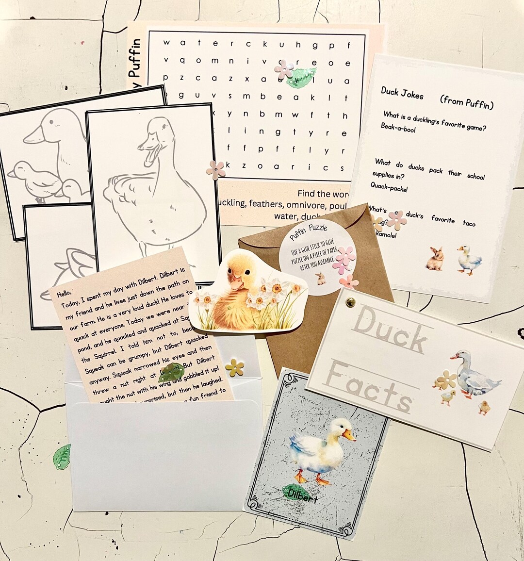 Mini Mail: Dilbert the Duck - Etsy