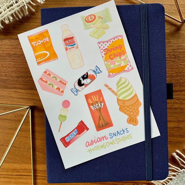Asian Snack Sticker - Etsy