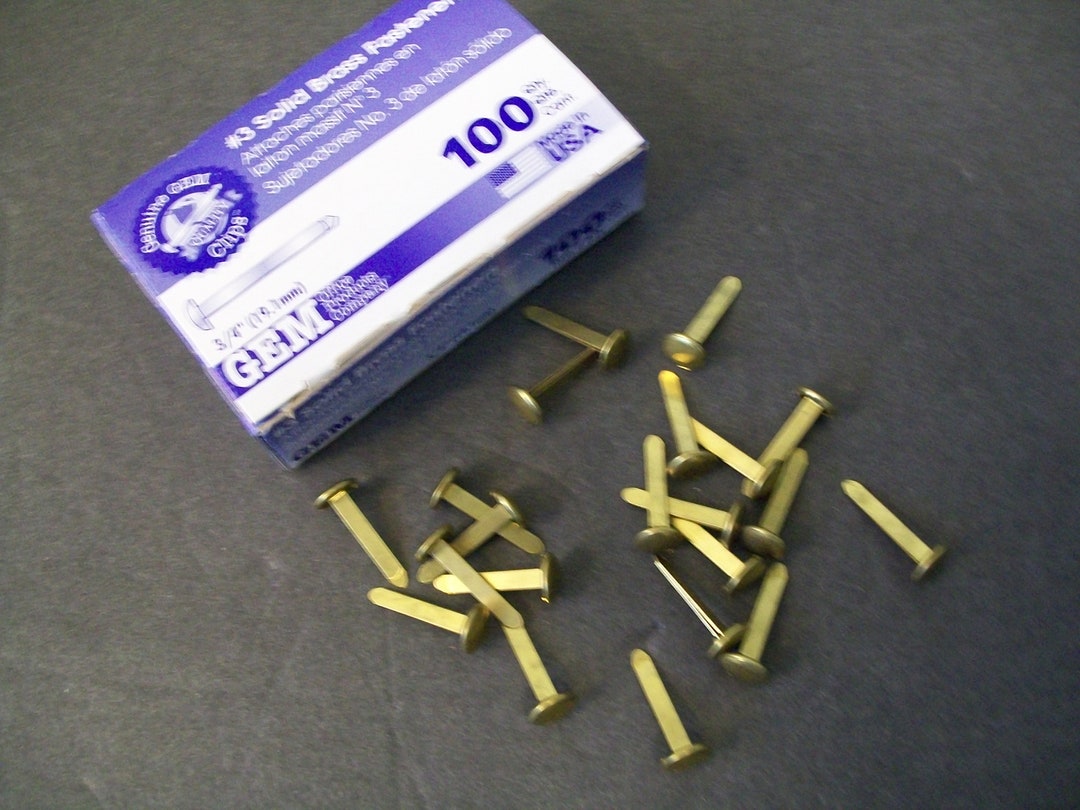 Brass Brads, Fasteners Office Supplies, Junk Journal Supplies ...