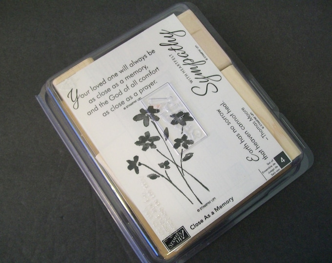 Stampin' Up, Close as A Memory Rubber Stamp Set, Card Making Supply ...