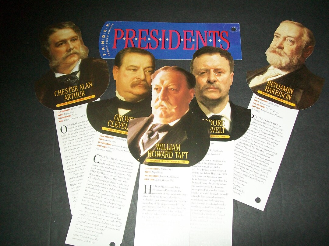 Presidents Flash Cards, 10pcs, History Information Flash Cards, Junk ...