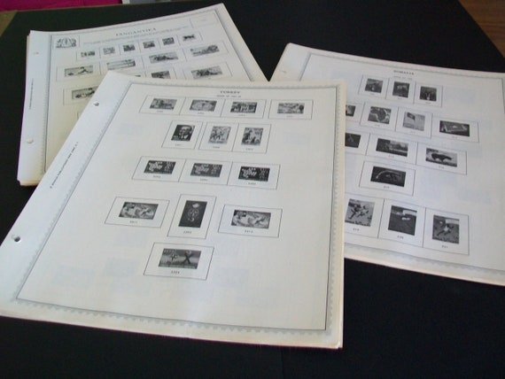 Vintage Stamp Book Pages20pcs1960s Postage Stamp Ephemera | Etsy