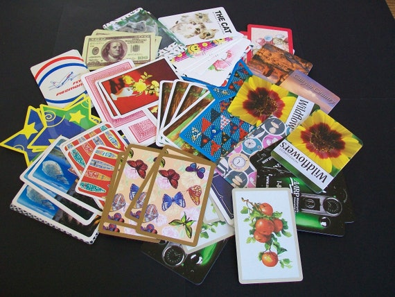 Playing Card Mixed Assortment Grab Bag100 pcsFor Mixed Media | Etsy
