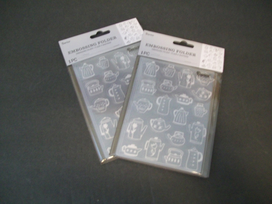 Darice Embossing Folders Coffee Pots Backgrounds Destash - Etsy