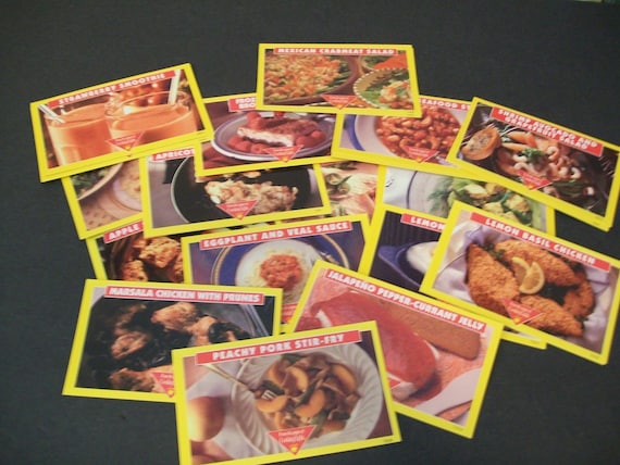 Vintage Recipe Cards 25 Pcs 1980s Recipe Collector Cards - Etsy