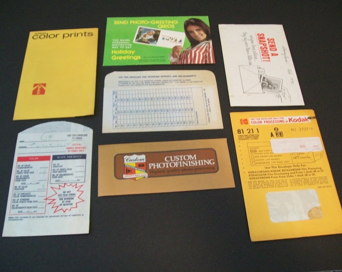 Vintage Film Order Envelope Assortment, Junk Journal Supply, Junk ...