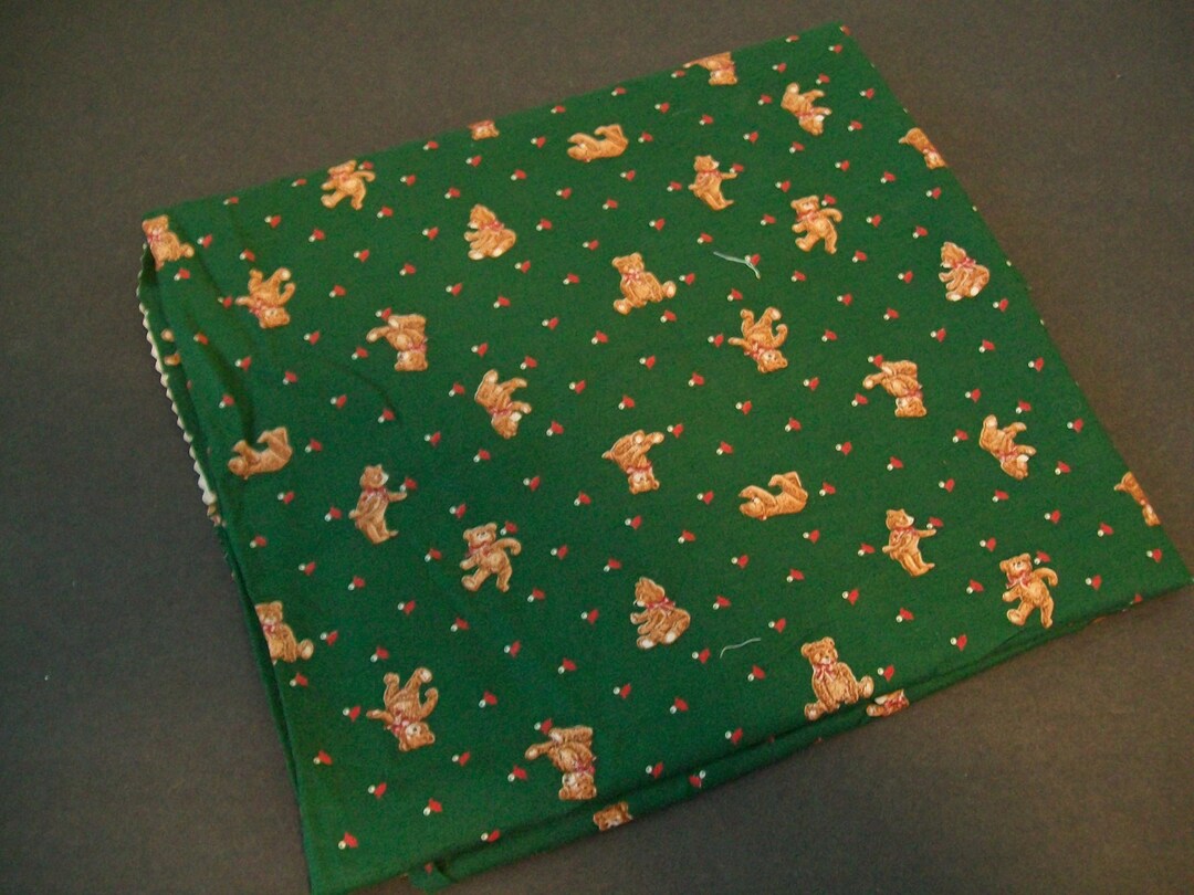 Christmas Fabric Cotton Quilting Crafting Holiday Material Scrap, DIY ...